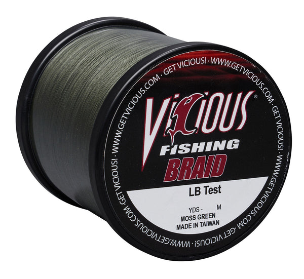 Vicious Standard Green Braid - 40 Lb Test | Bass Capital Tackle