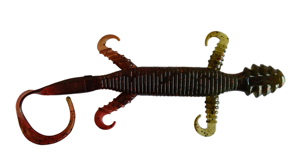 LARRY THE LIZARD 10" Rattlin Lizard Watermelon Red | Bass Capital Tackle